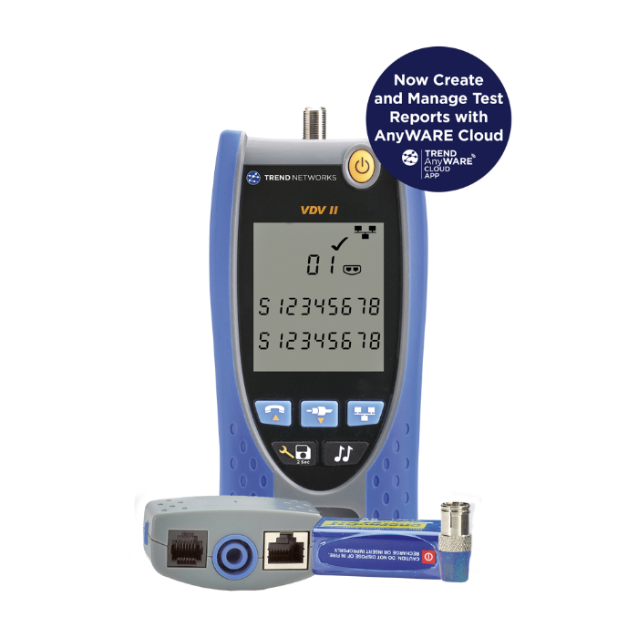 Trend VDV II Voice, Data & Video Cable Verifier with AnyWARE Cloud ...